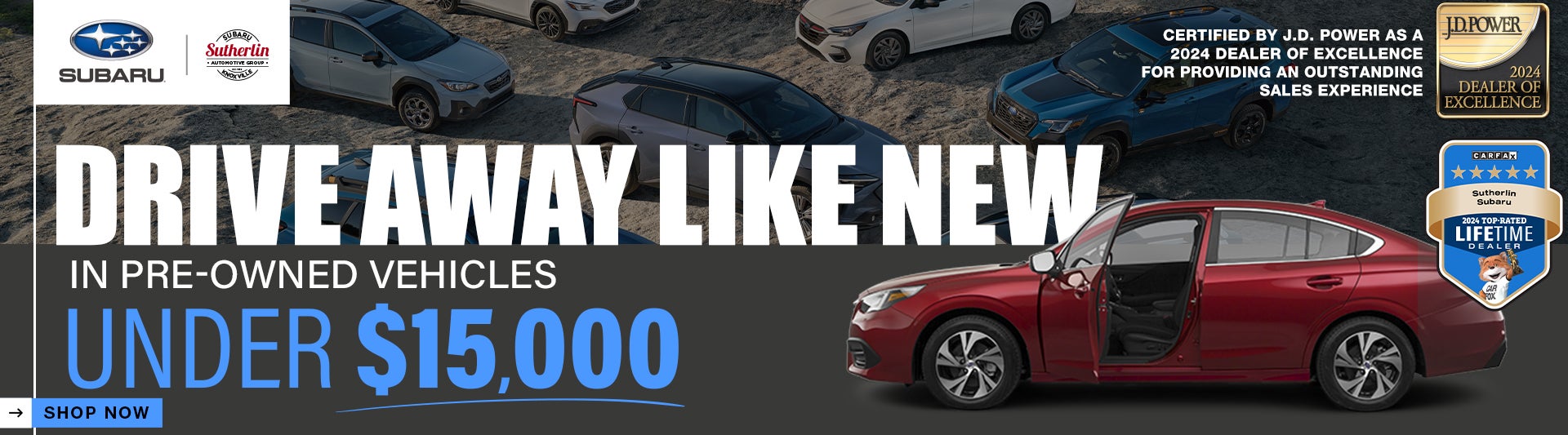 Your Local New & Used Subaru Dealer In Kingston, TN - Sutherlin Subaru