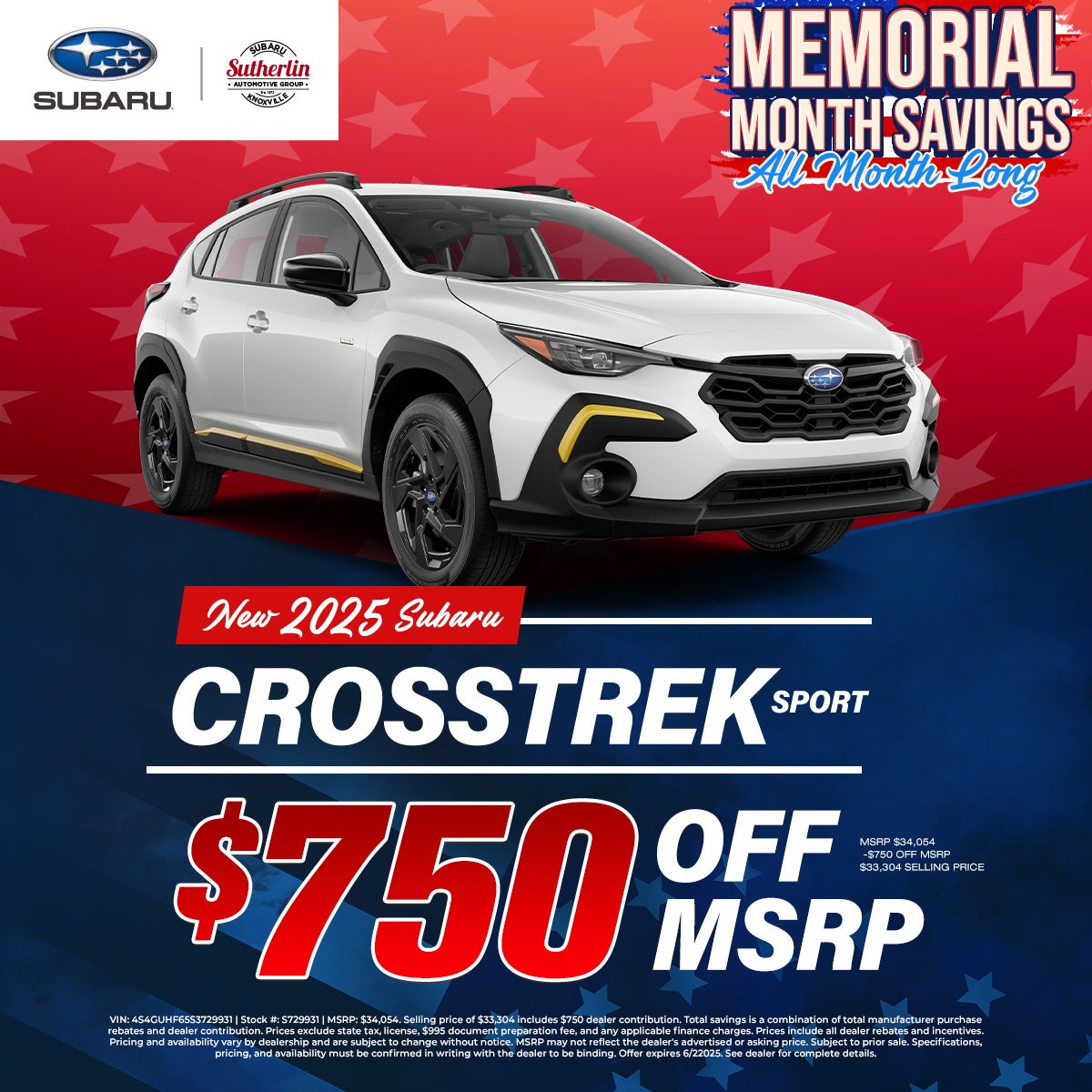 Your Local New & Used Subaru Dealer In Kingston, TN - Sutherlin Subaru