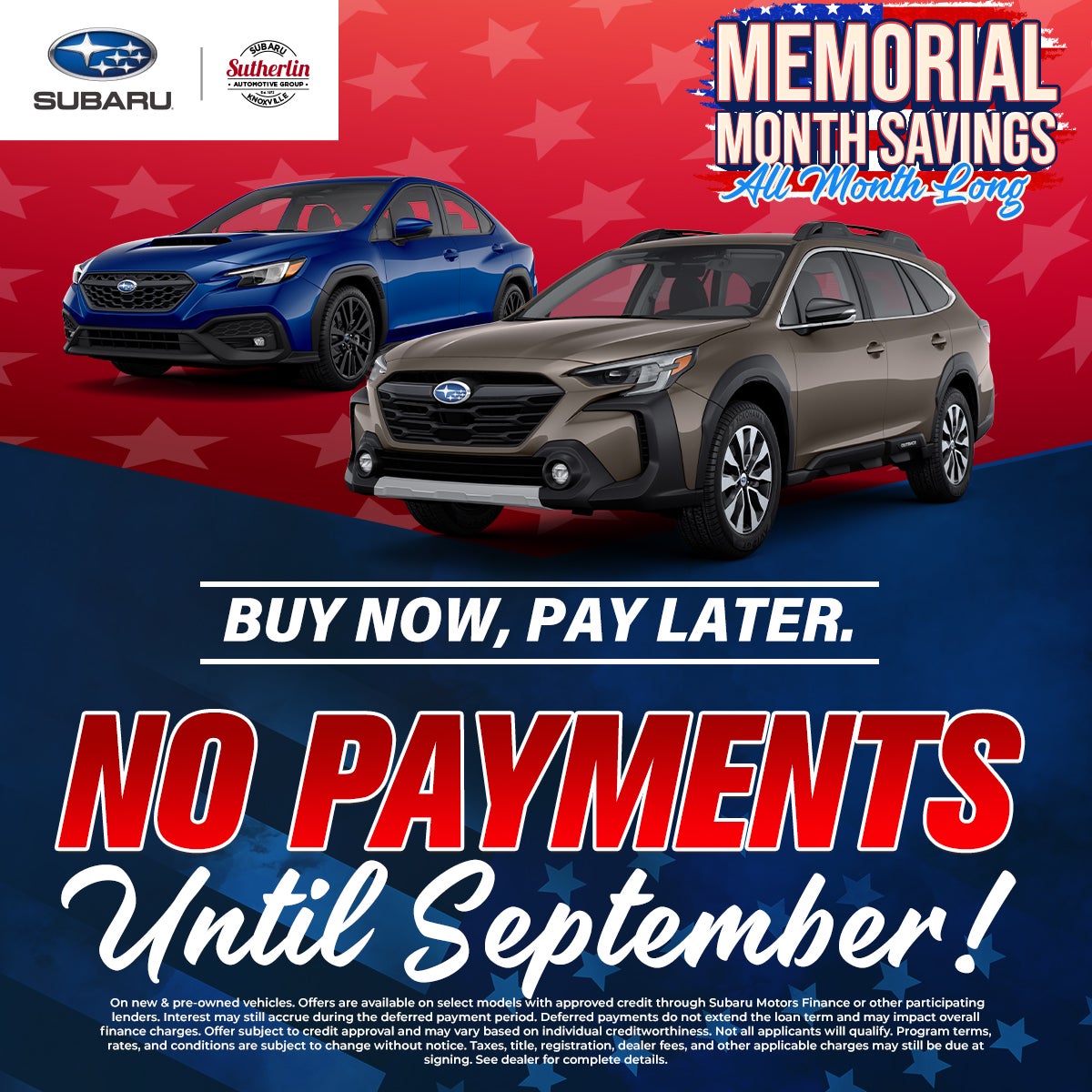 Your Local New & Used Subaru Dealer In Kingston, TN - Sutherlin Subaru